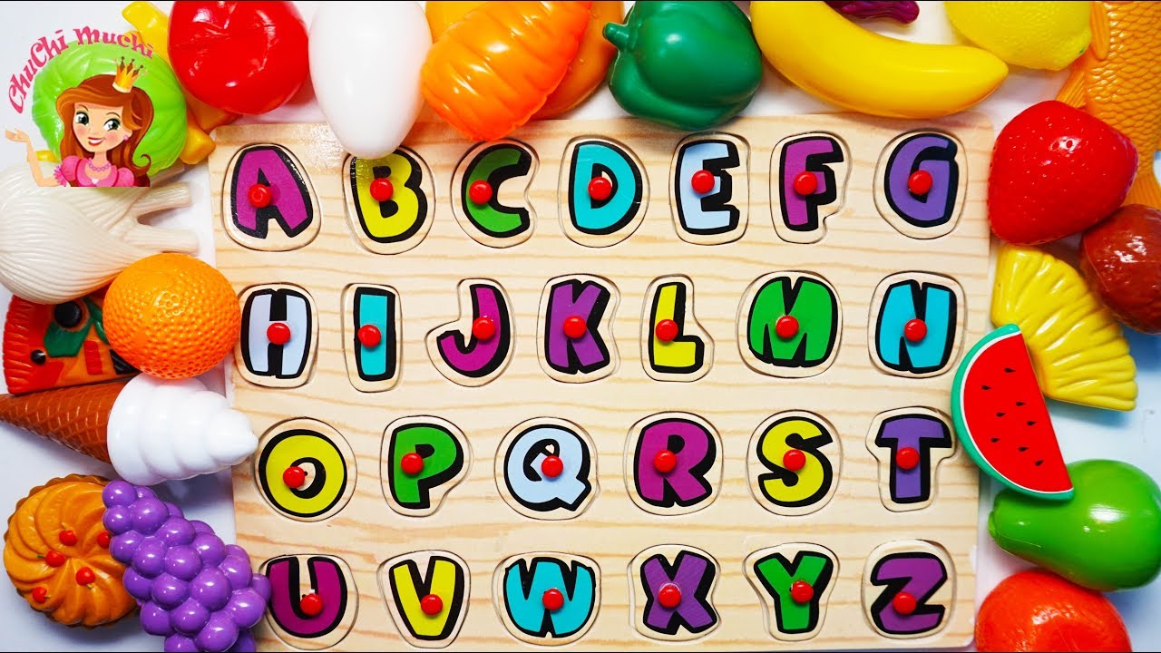 HOW TO LEARN ALPHABET FOR CHILDREN | LEARN ABC WITH FRUITS AND ...
