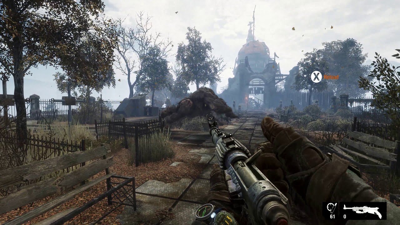 Metro Exodus Glitched Bear Fight Youtube