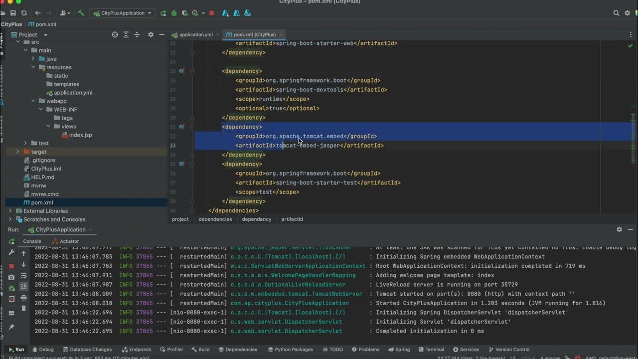 How to integrate JSP support to Spring Boot - YouTube