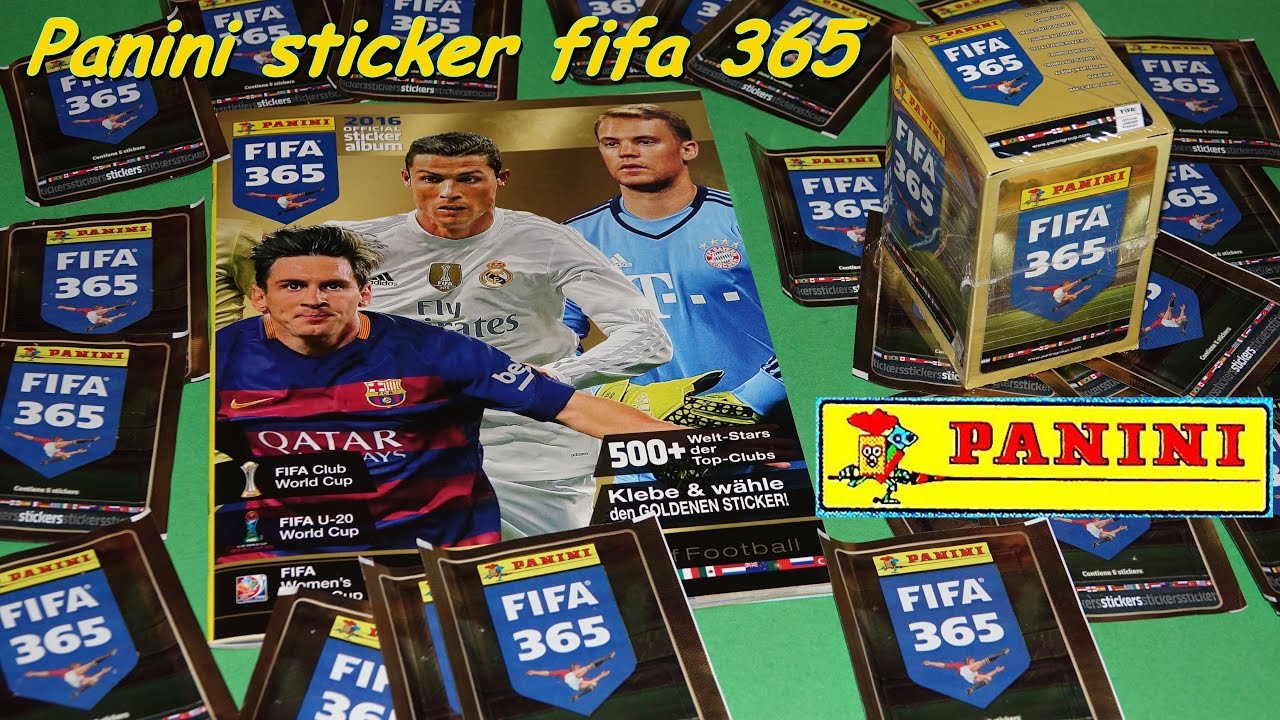 FIFA 365 PANINI Sticker 2016 new Panini Stickers Fifa 365 ALBUM - YouTube