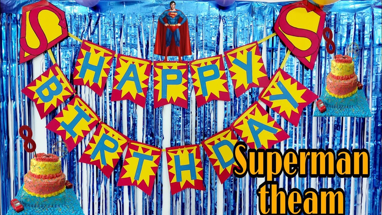 Superman Background For Birthday