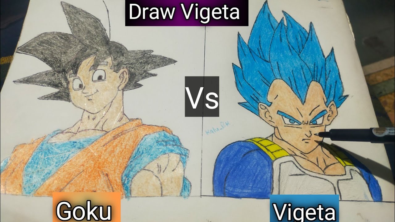 Drawing on Vigeta !! How tho draw vigeta 2024 - YouTube