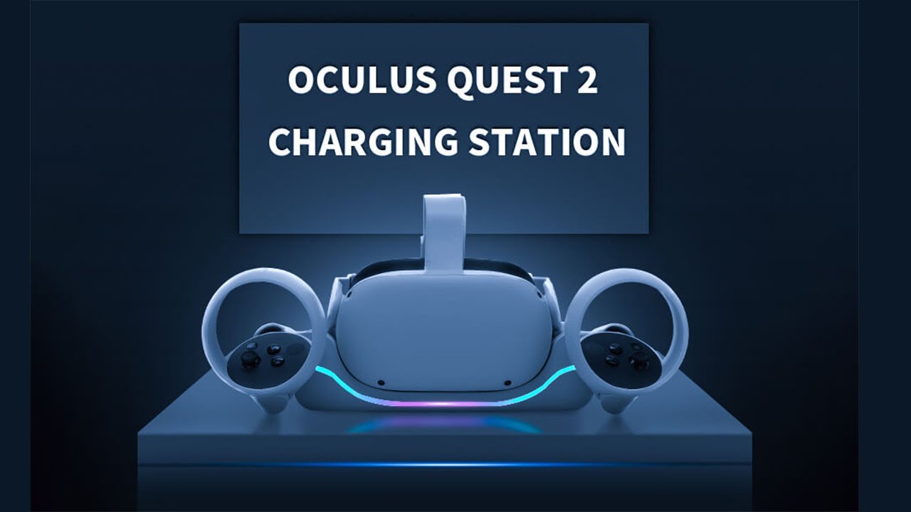 oculus quest 2 charging docking station, VR accessory - YouTube