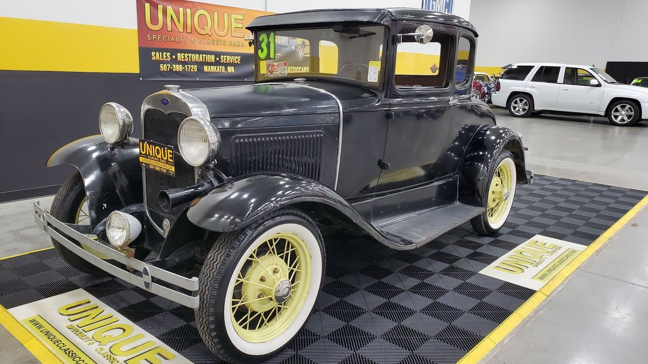 1931 Ford Model A 5-Window Coupe | For Sale $19,900 - YouTube
