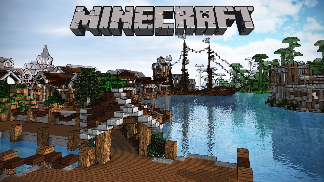 Dock Bridge | Minecraft 1.12 Survival Let's Play | Episode 96 - YouTube