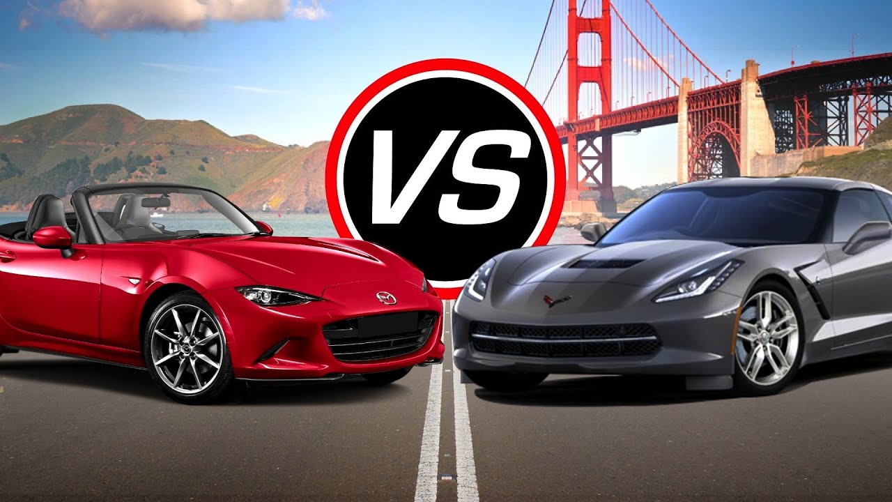 2016 Mazda MX-5 Miata vs Chevy Corvette Stingray - Spec Comparison ...