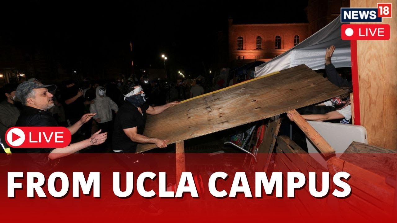 UCLA Campus Live Update | Clashes Erupt Pro-Palestinian And Counter ...