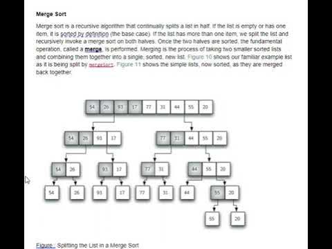 Merge Sort step by step explanation - YouTube
