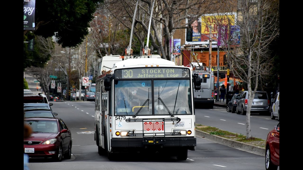 [Ride Video] Awesome ETI! SF MUNI 2001-02 ETI 14TrSF 5479 on Route 30 ...