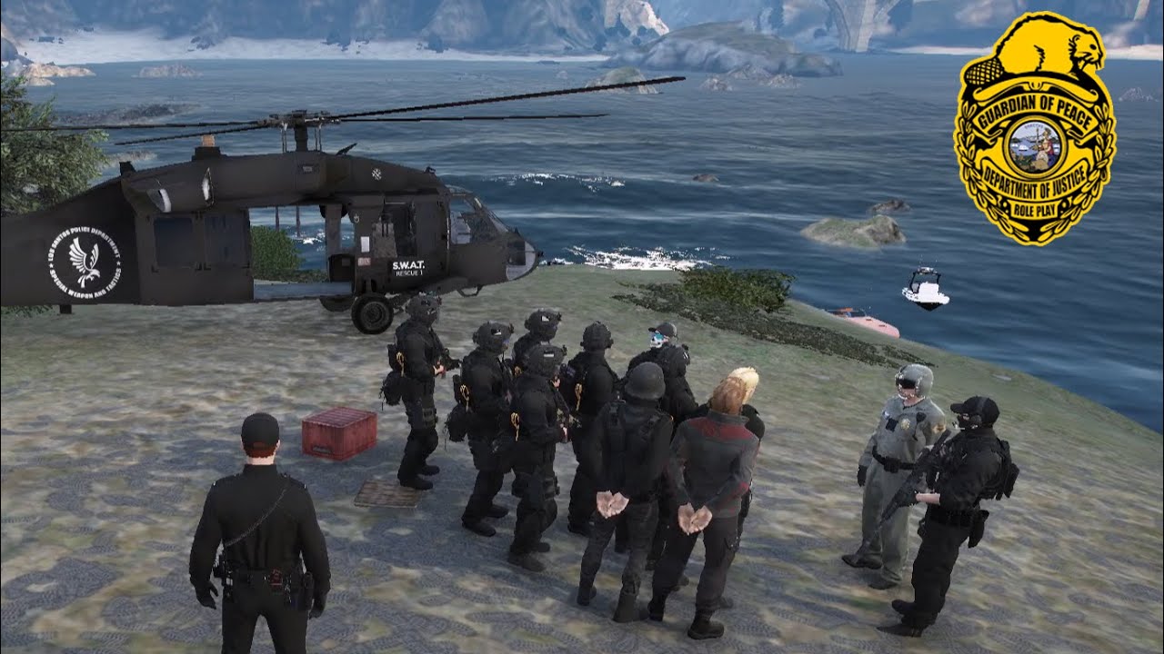 島嶼攻堅行動 (警察實習日常) | Guardian of Peace 安寧守護者 GOPDOJ EP.10 | GTA FIVEM ...