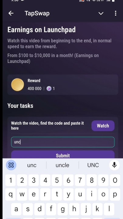 Tap swap 21 September daily code tap swap daily code twap swap code ...