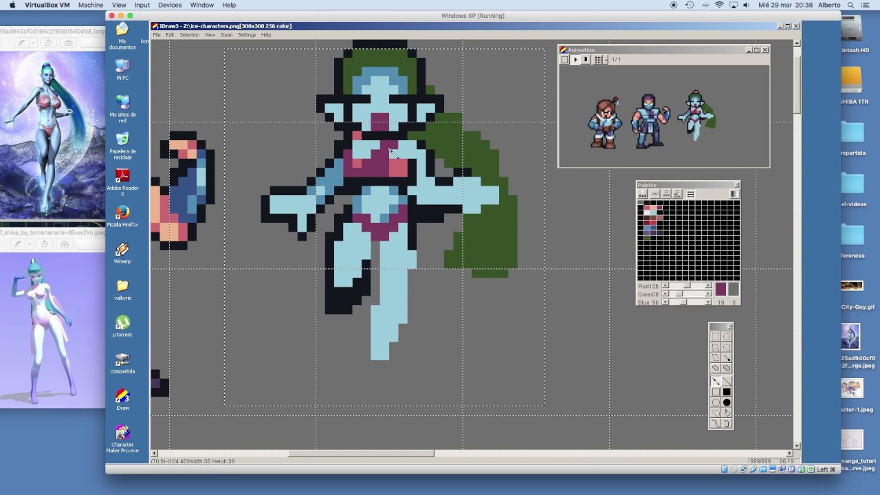 PIXEL ART TIME LAPSE #59 - Video Game Icey Characters - YouTube
