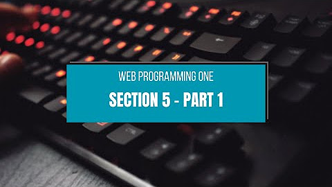 web development one - BATU - YouTube