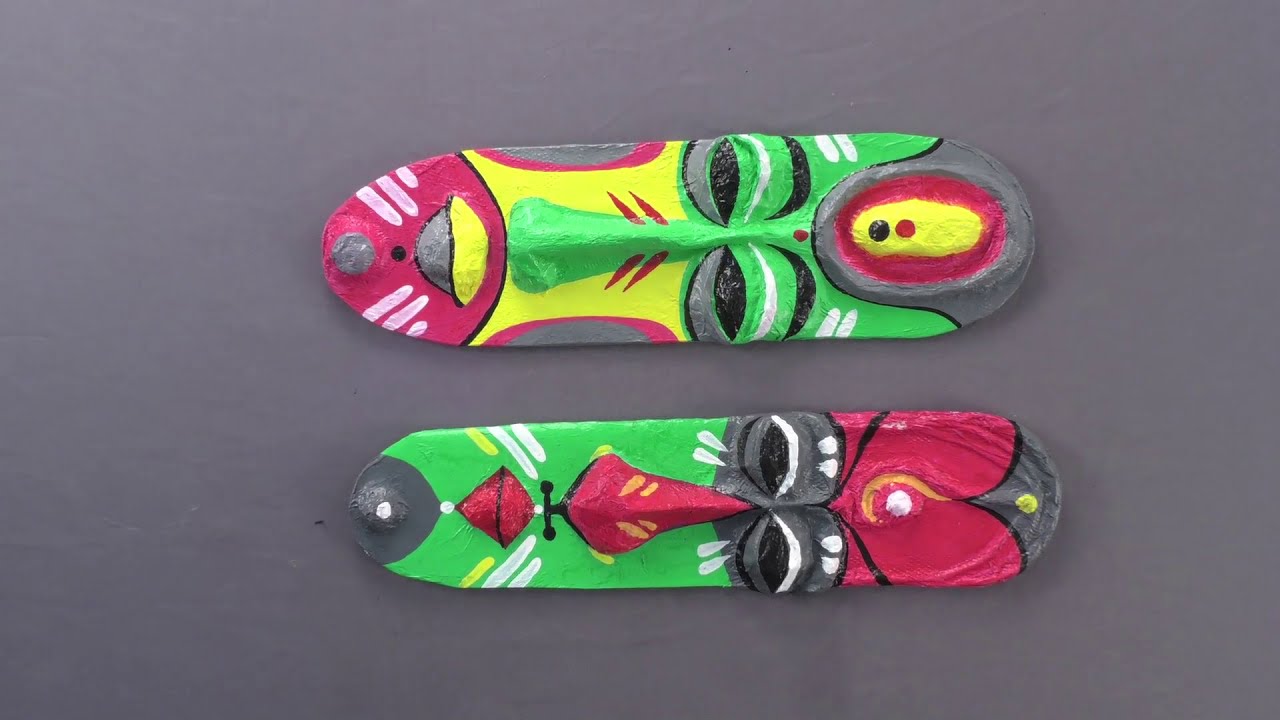 Art and Craft class 7 - Tribal Mask | Kriti Educational Videos - YouTube