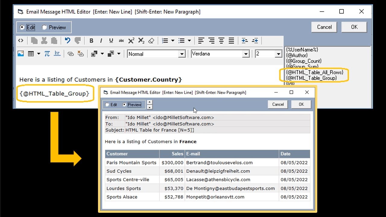 Auto Generate Html Tables For Emailing Report Data Youtube 0987