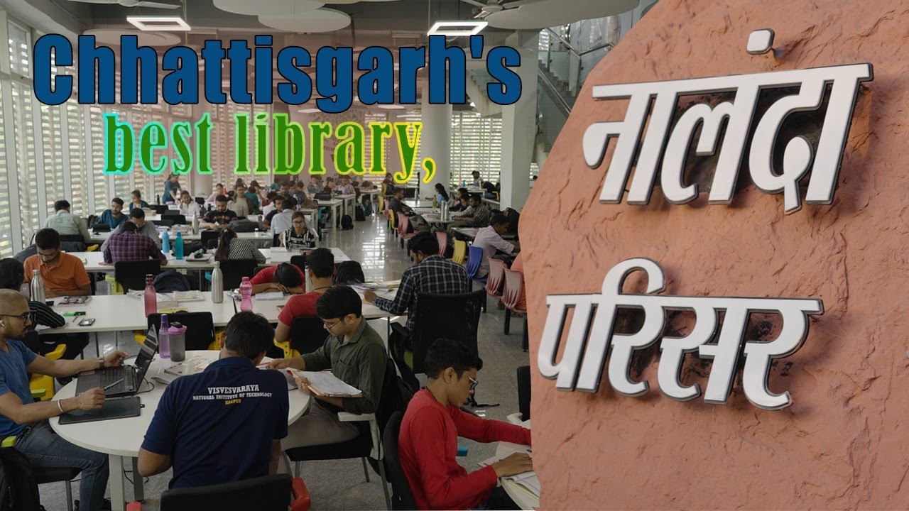 chhattisgarh library, Nalanda Campus/ smart library raipur - YouTube