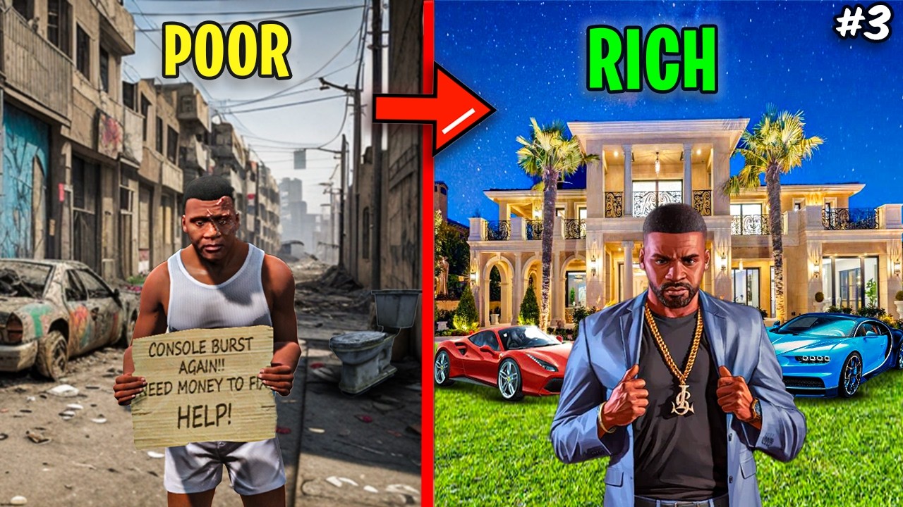 GTA 5 : Franklin Poor To Rich Life in GTA 5 ! - YouTube