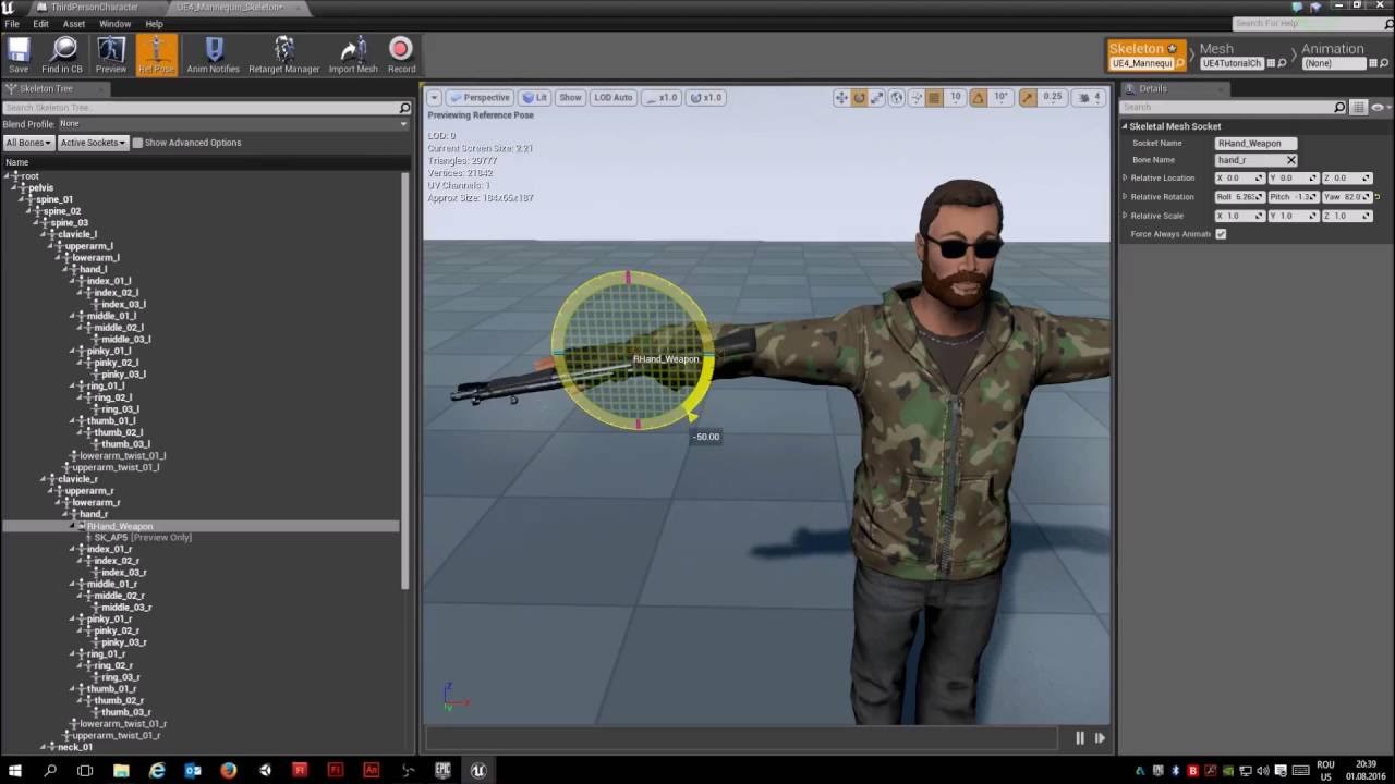 UE4 TPS : Adding Weapons - YouTube