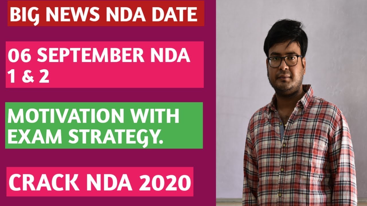 big news on nda exam.a motivational video and about how to crack nda ...