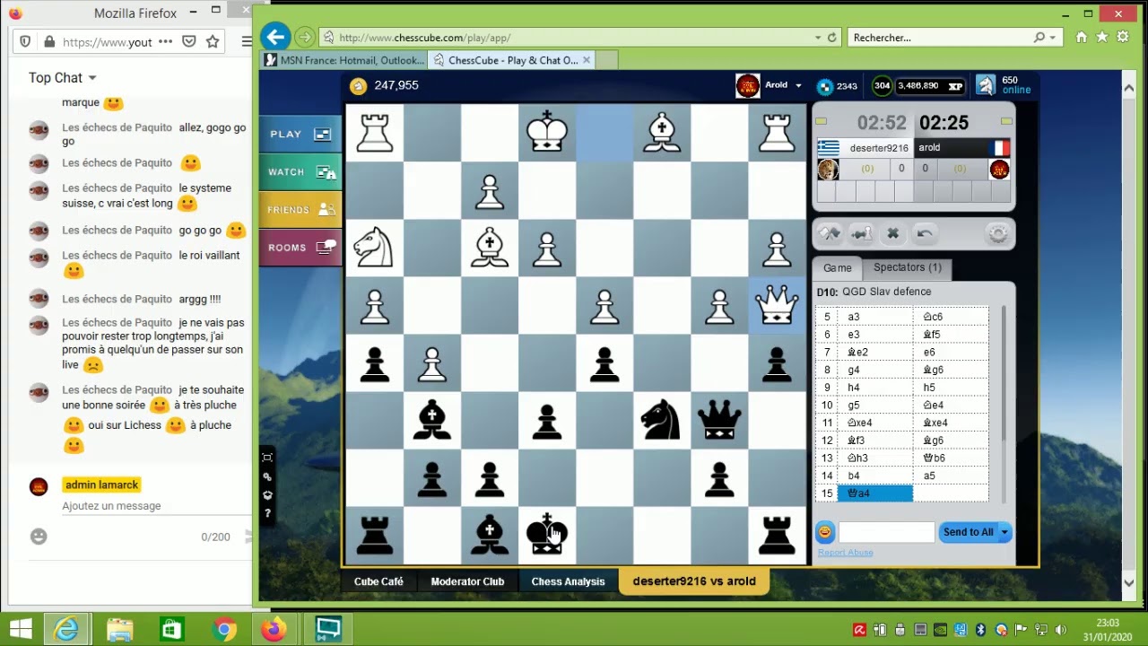 Un dernier tournoi sur ChessCube - YouTube