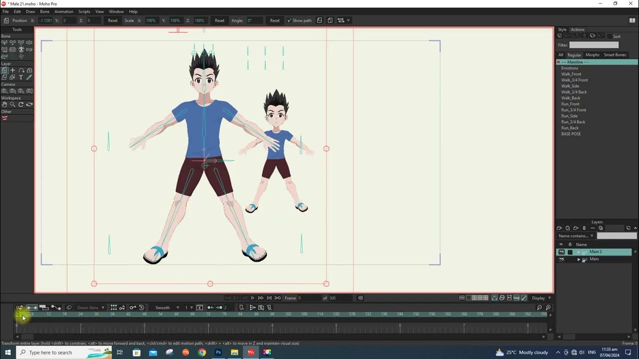 Free Moho Pro Character with Big Body #mohoanimation #mohopro #2danimation #animationtutorials ...