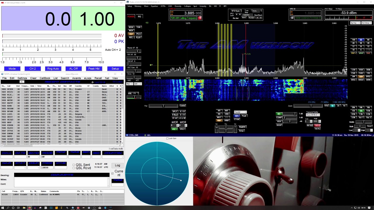The AM Window Morning Crew. HC5DX, K4SVA, WD4NKA, WA1HLR, W3MMR, KK4GZQ ...