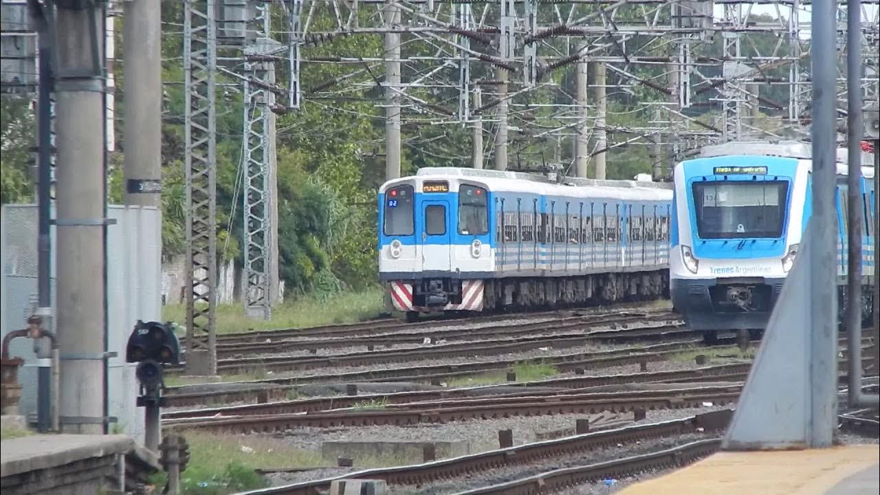varios trenes csr zhuzhou y un toshiba en la estacion de temperley - YouTube