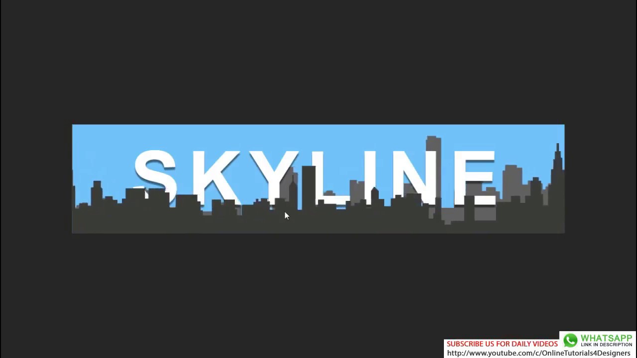 Skyline animation on Hover - YouTube