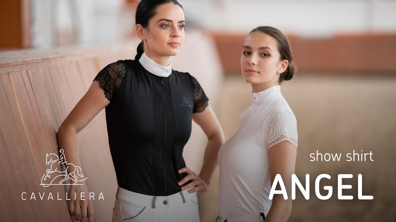 CAVALLIERA ANGEL show shirt, equestrian apparel - YouTube