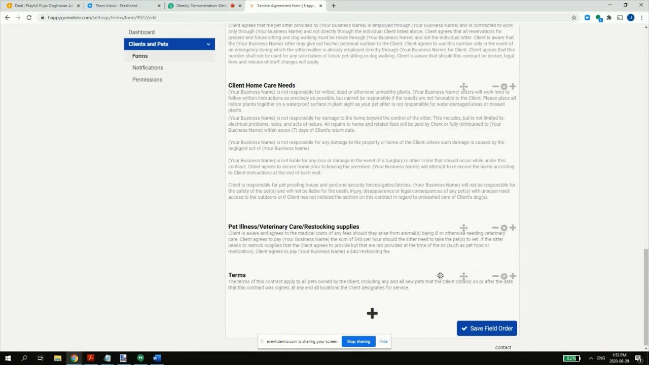 How to setup electronic forms on Easy Busy Pets. - YouTube