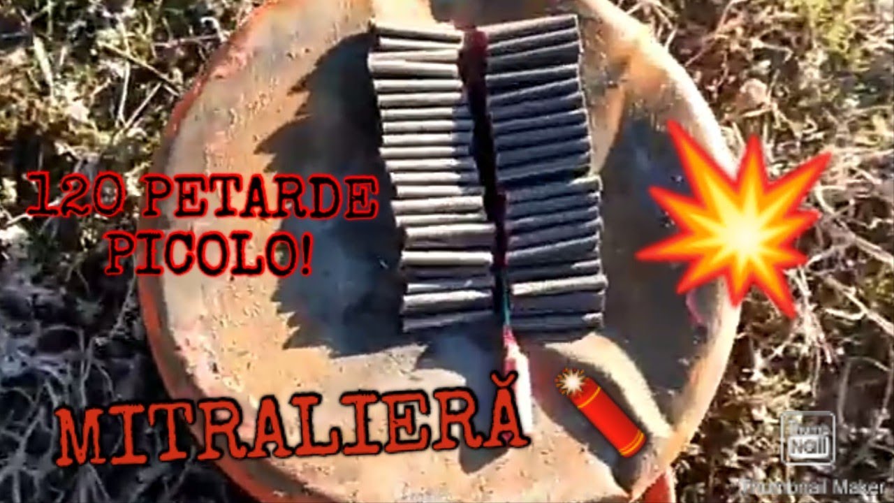 🧨MITRALIERĂ DIN 120 DE PETARDE PICOLO CORSAR!🧨💥 - YouTube