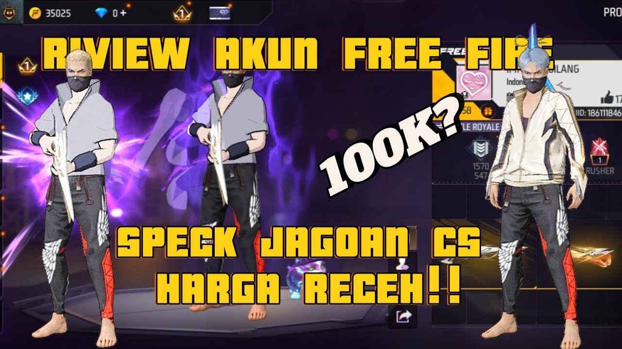 Riview Akun Free Fire, Akun Ff Speck Jagoan Cs, Riview Akun Ff Sultan‼️ ...