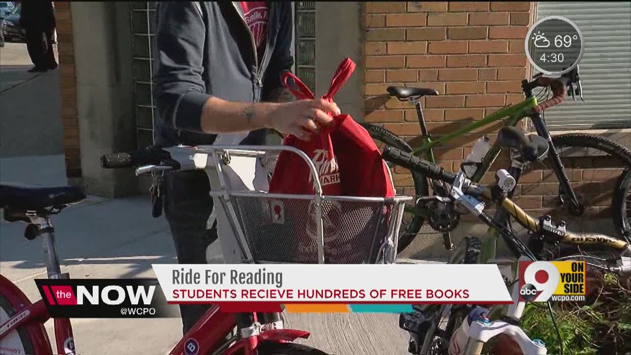 'Ride for Reading' puts 3,000 books in local kids' hands - YouTube