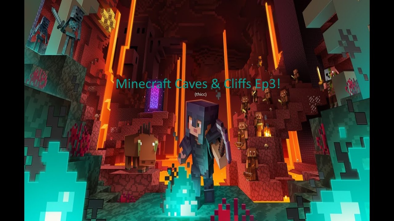 The hunt for obsidian | Minecraft Caves & Cliffs Ep 3 - YouTube