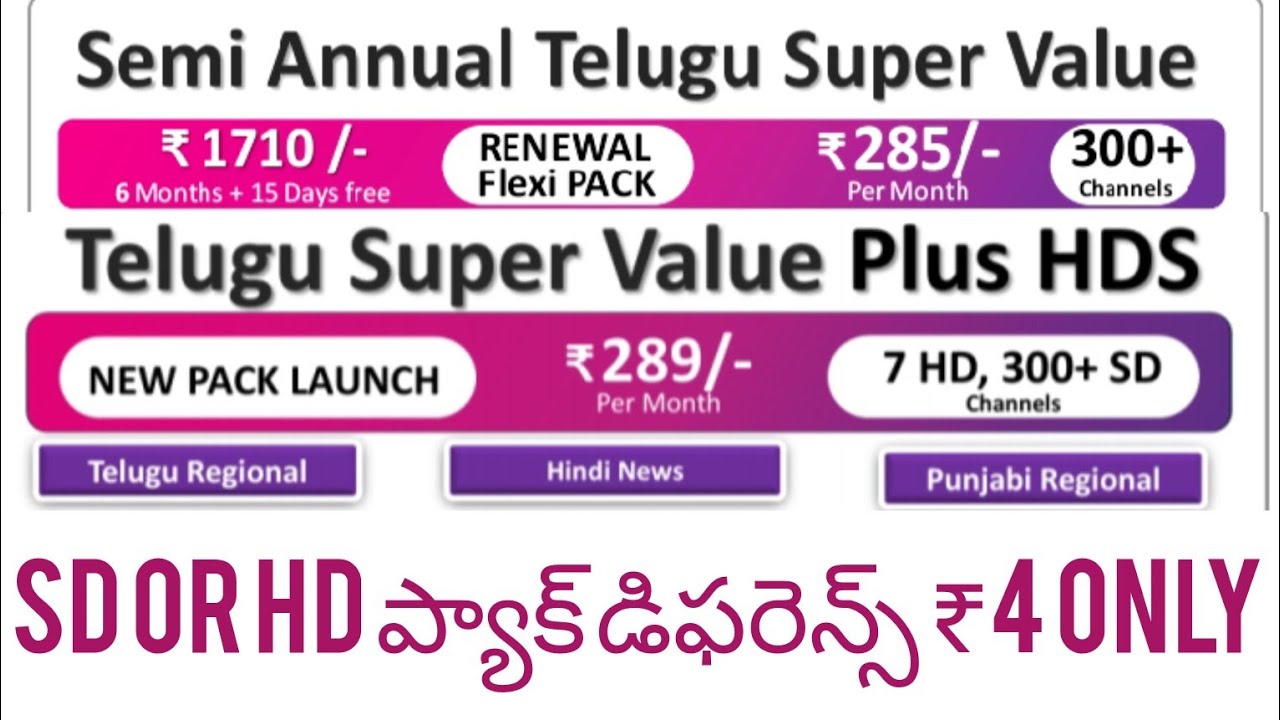 TATA PLAY HD PACK JUST RS. 289 - YouTube