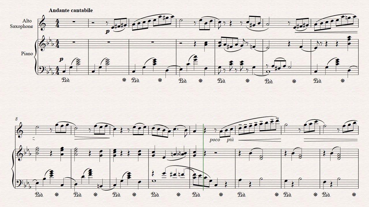 Tchaikovsky Barcarolle Sax - YouTube