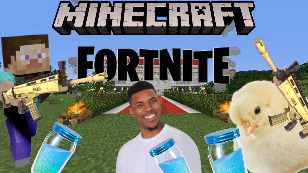 MINECRAFT y FORTNITE se JUNTARON ||FORTCRAFT|| - YouTube