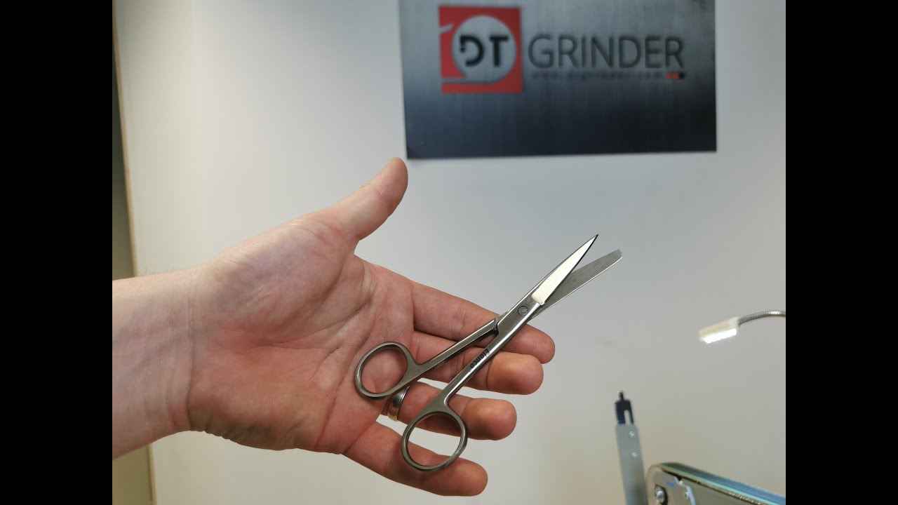 Surgical scissors Sharpening / Sebészeti olló élezése - YouTube