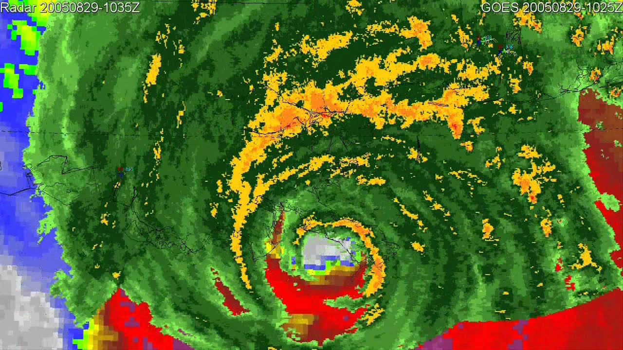 Animations of Hurricane Katrina at landfall on the central Gulf coast ...