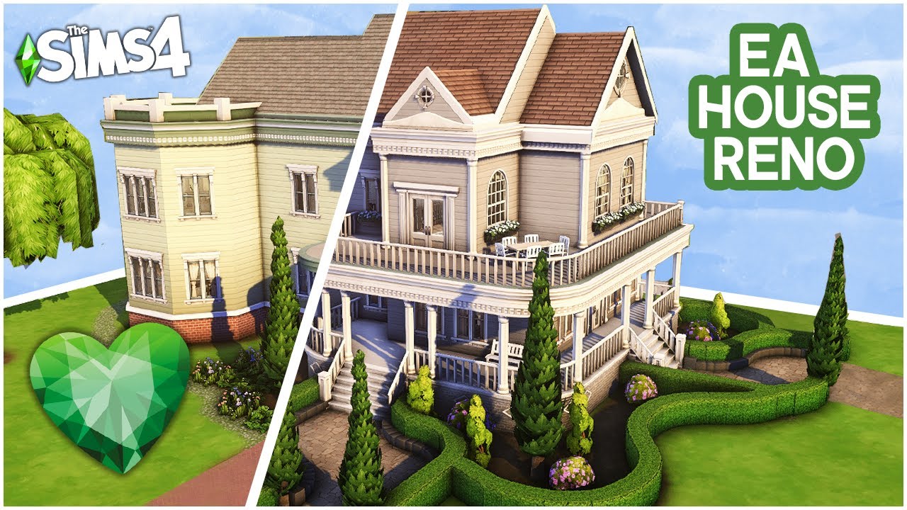 Sims 4 Let's Build: EA HOUSE RENOVATION! | Kate Emerald - YouTube