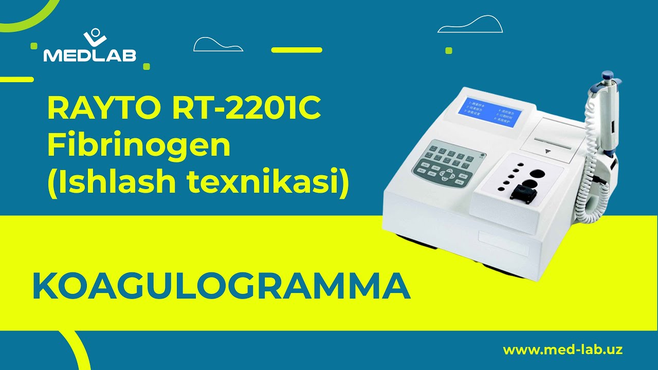 Fibrinogen,Фибриноген rayto rt-2201c (Ishlash texnikasi) - YouTube