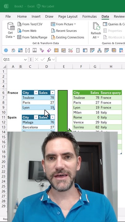 Add query name column for Append Queries #excel #powerbi #powerquery - YouTube