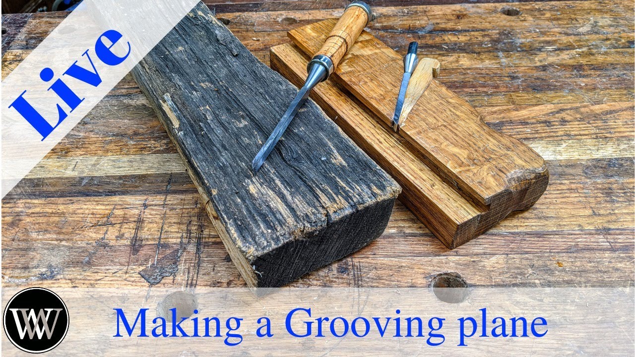 How to Make a Grooving Plane From Firewood and a Chisel - YouTube