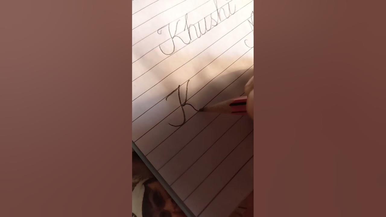 Kiran In Cursive Hand Writing Handwriting Shorts Youtube
