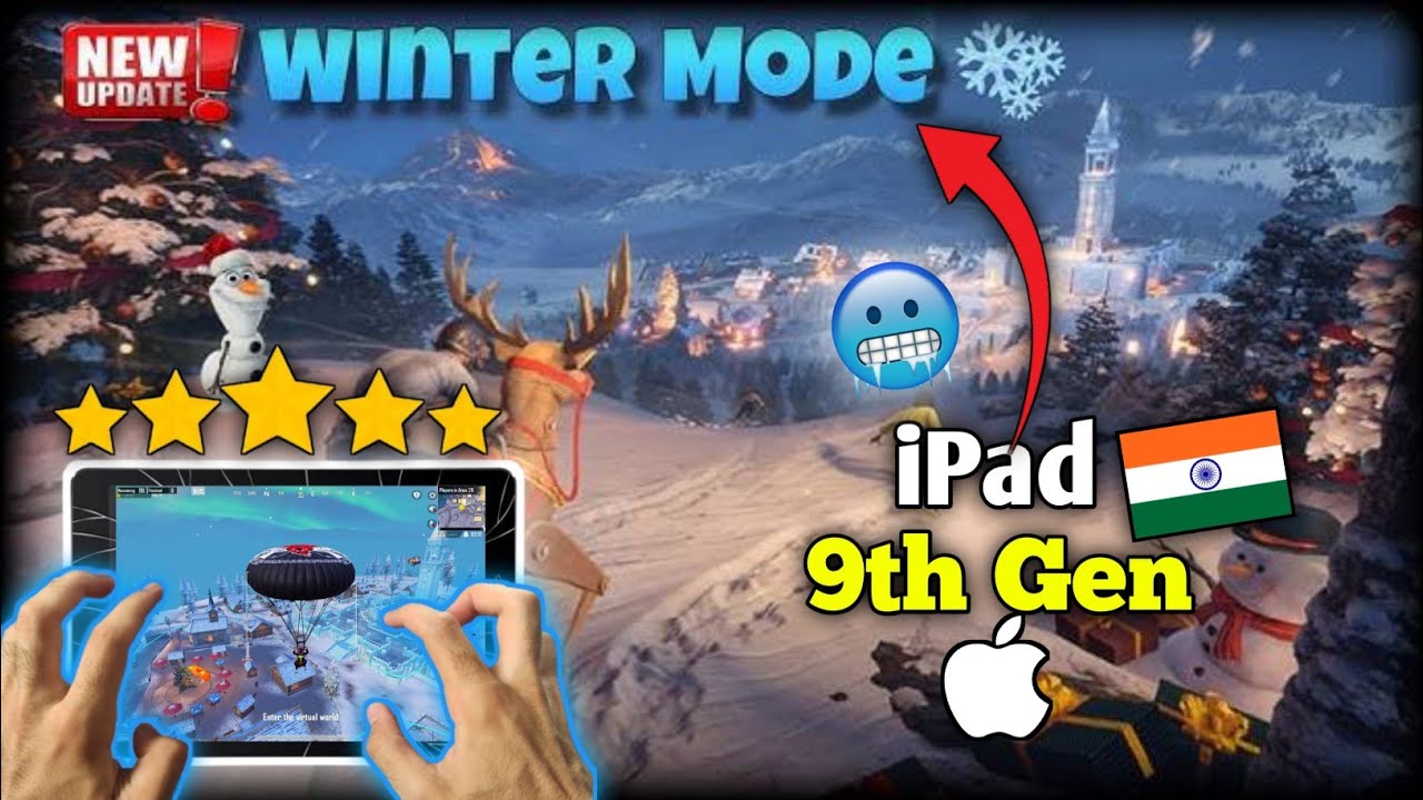 BGMI New Update 2.9 | WINTER MODE 🥶 | iPad 9th Generation BGMI Gameplay ...