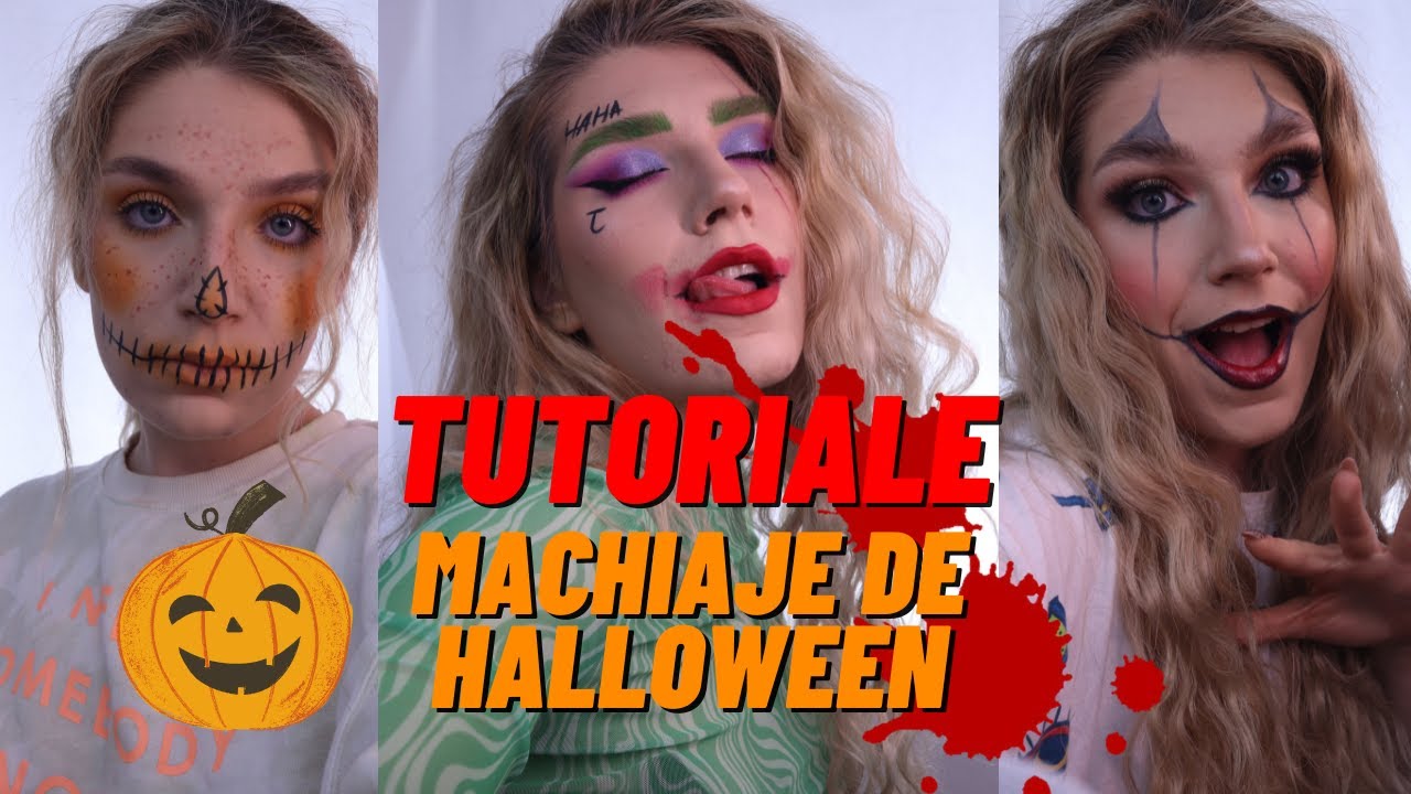 3 IDEI MACHIAJE DE HALLOWEEN | machiaj in 30 min - YouTube