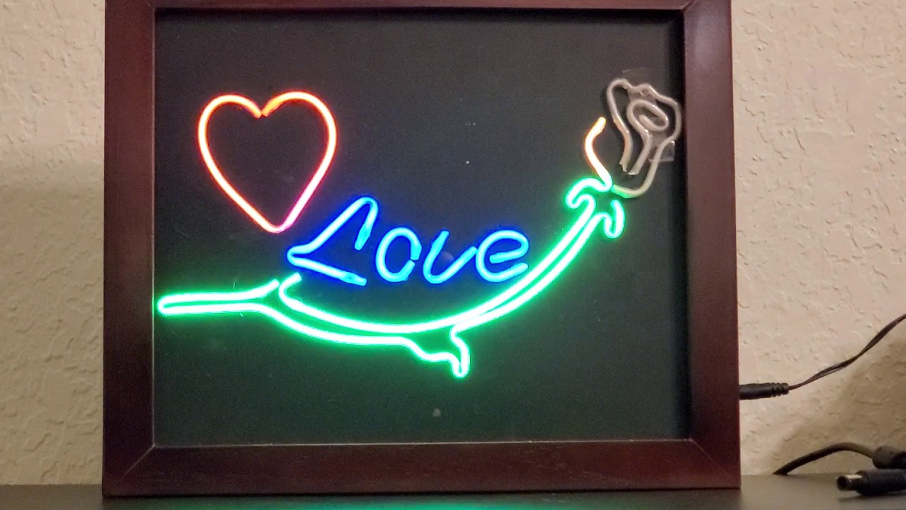 Flowing neon, chasing neon, traveling neon - YouTube