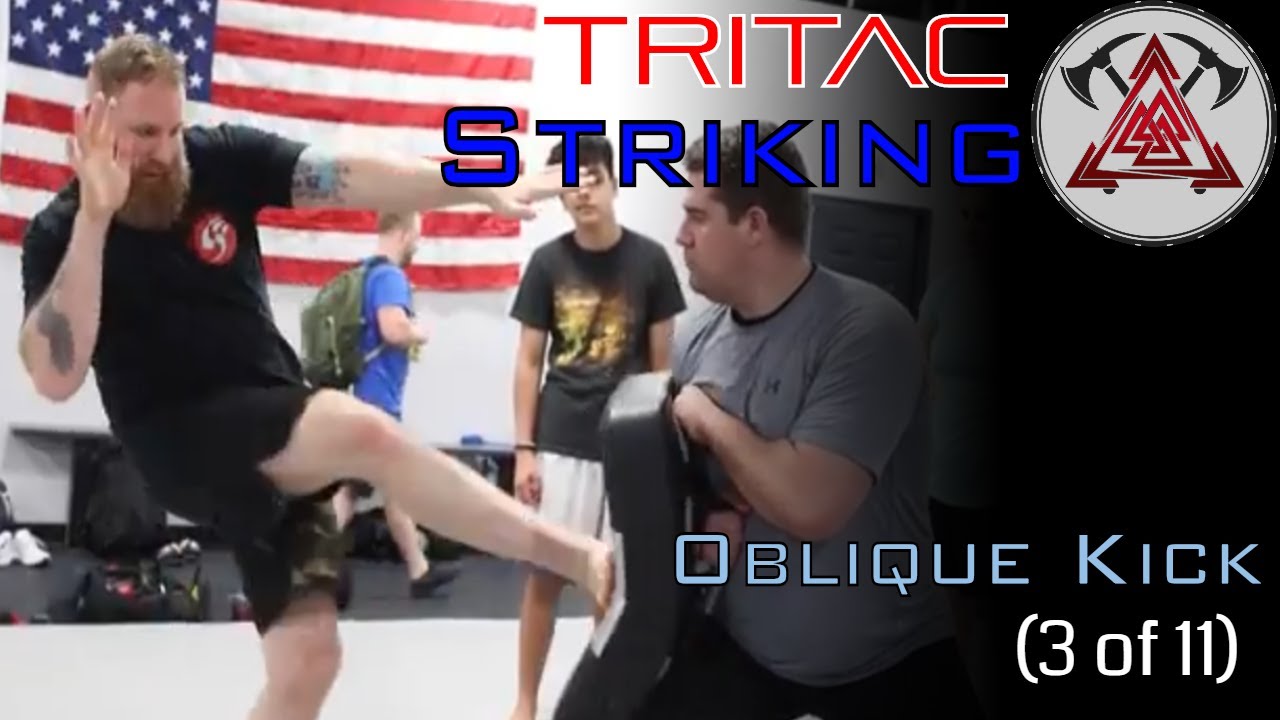 TRITAC Striking Class: Oblique Kick- Using the Fence to Keep Range (3 ...