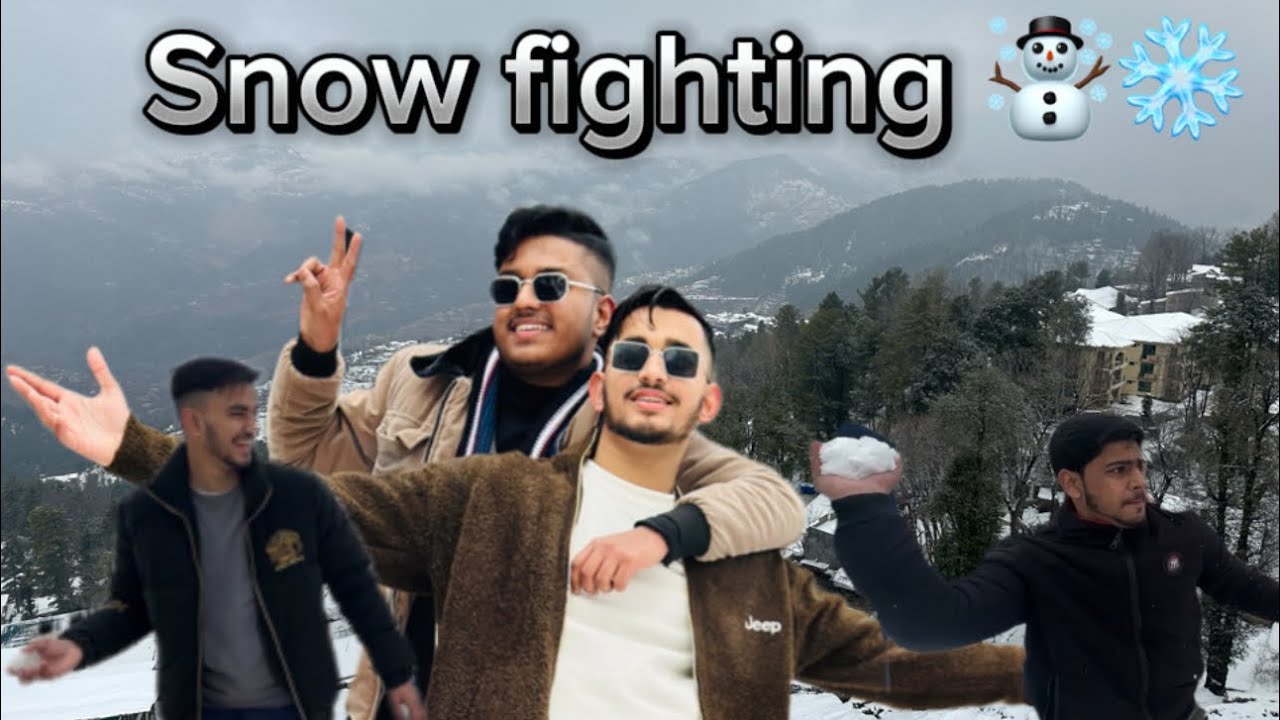 Snow fighting with friends ️☃️😂|| full on dance 🕺 || PGC dinner 🍽️ ...