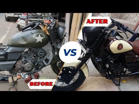 CHEAPEST BIKE MODIFICATION EVER। UM COMMANDO CONVERTED INTO CLASSIC ...